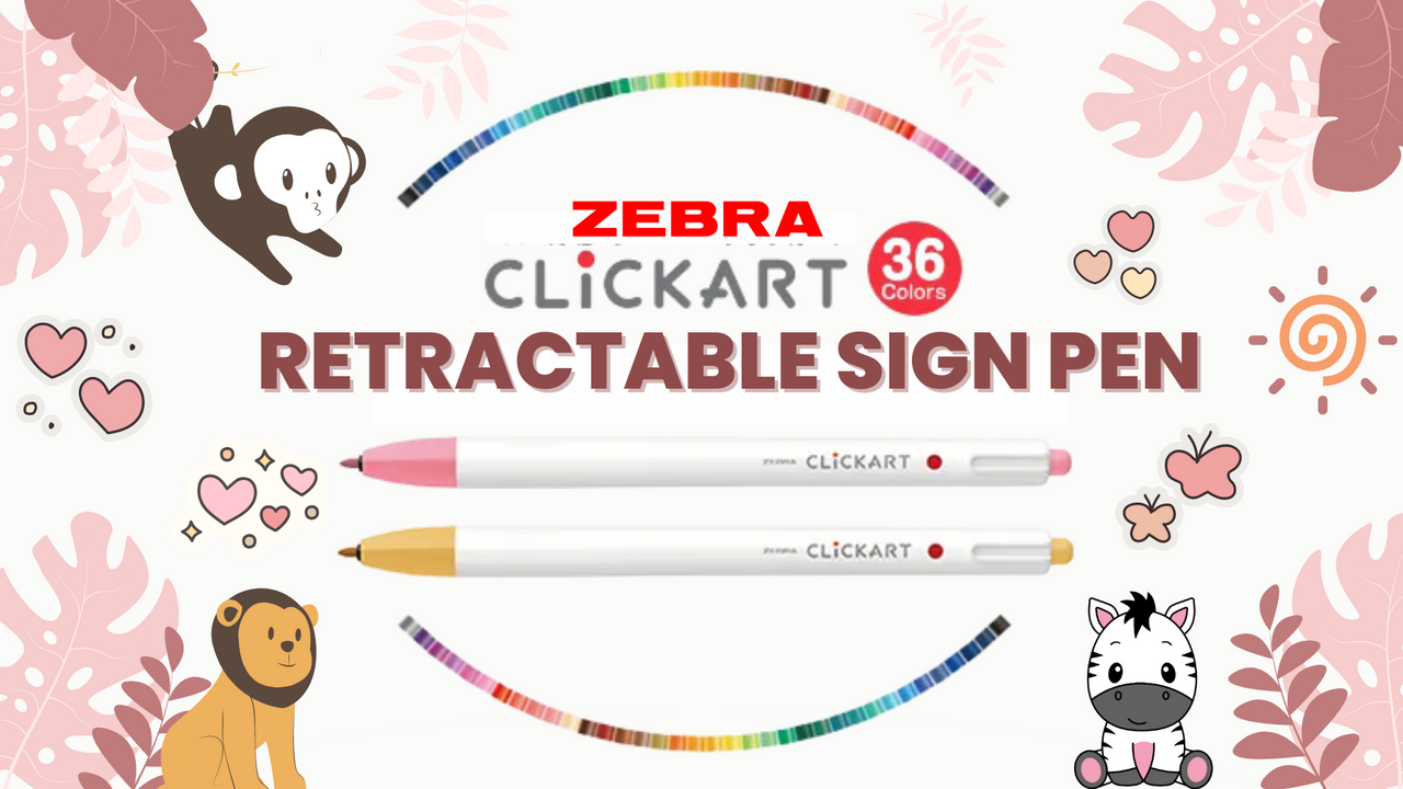 NO CAP: Featuring Zebra ClickART Retractable Sign Pen – Stationery Pal