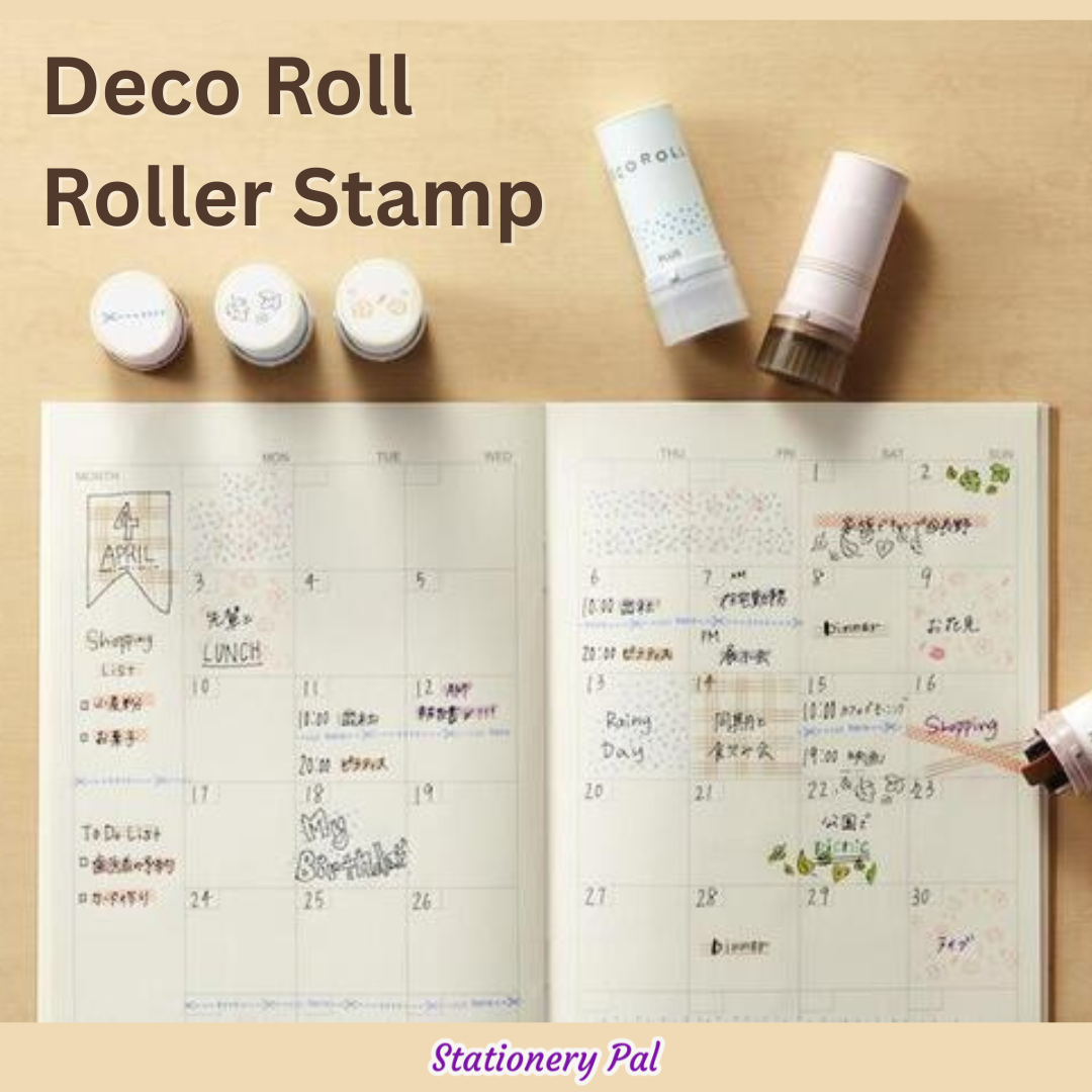 Deco Roll Roller Stamp: Cute Pastel Ink That Won’t Bleed – Stationery Pal