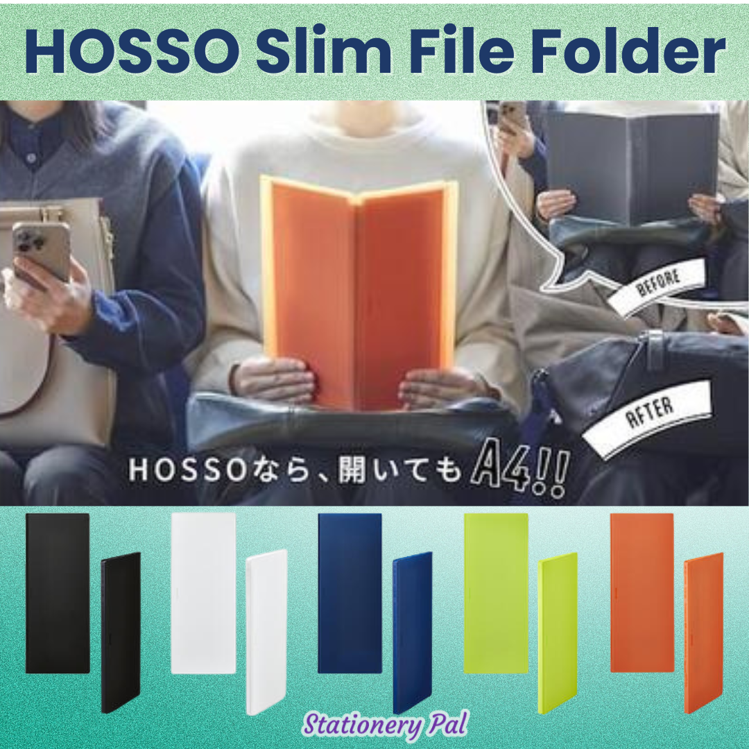 HOSSO Slim File Folder: Smart, Space-Saving Organizer – Stationery Pal
