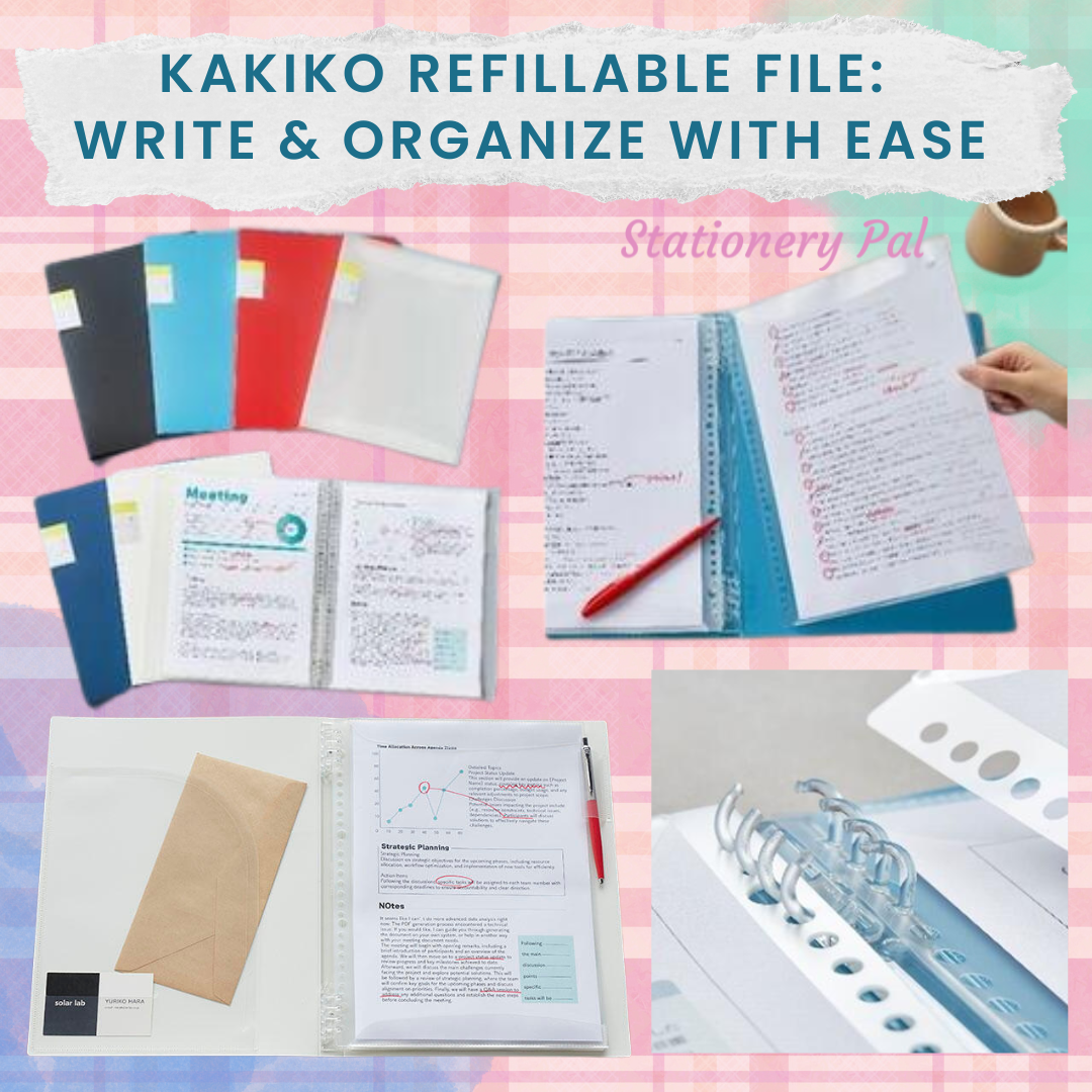Kakiko Refillable File: Write & Organize with Ease – Stationery Pal