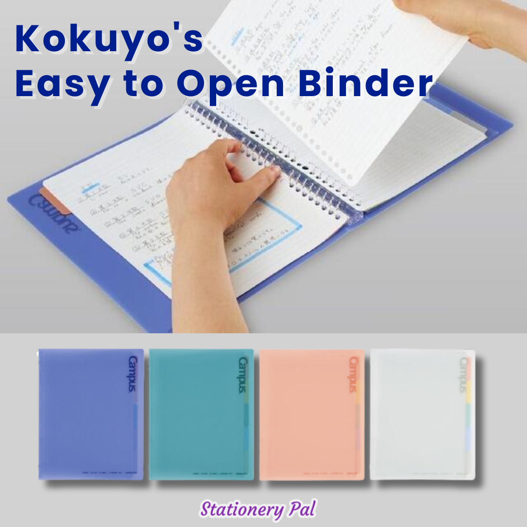 Kokuyo's Easy Open Binder Pops in a Second! – Stationery Pal
