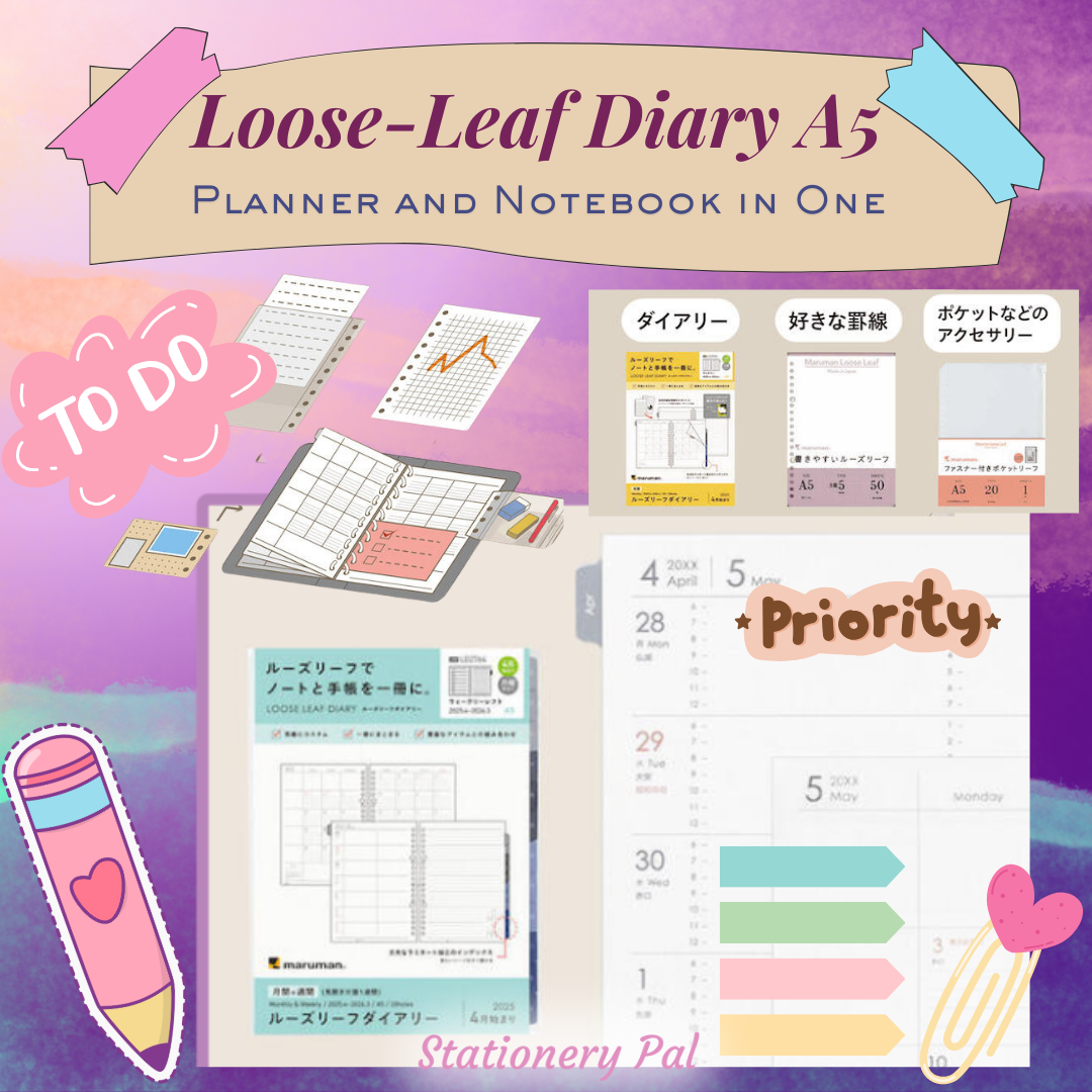 Loose-Leaf Diary A5: Planner and Notebook in One – Stationery Pal