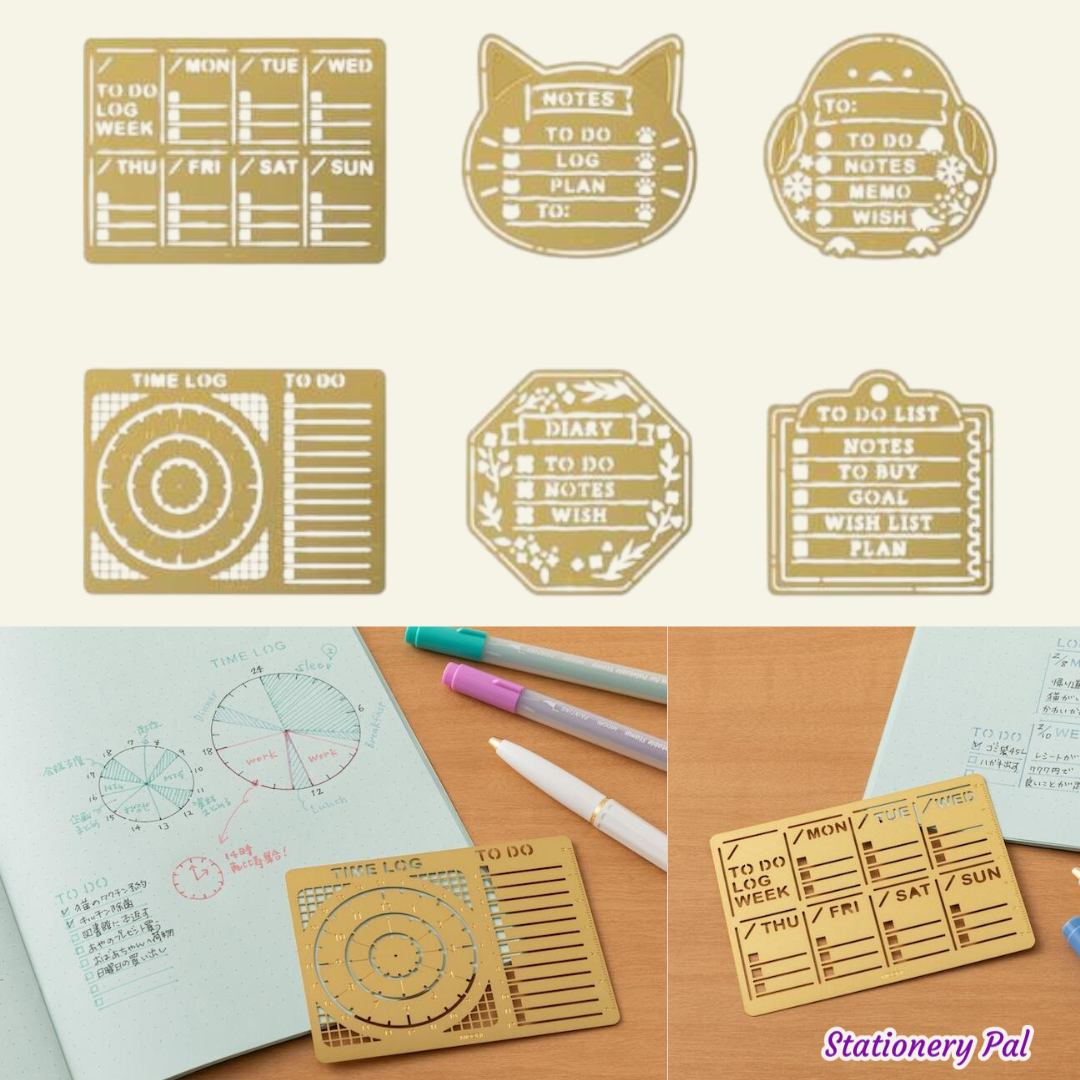 Midori Brass Templates: Easy Planner and Notebook Upgrade – Stationery Pal