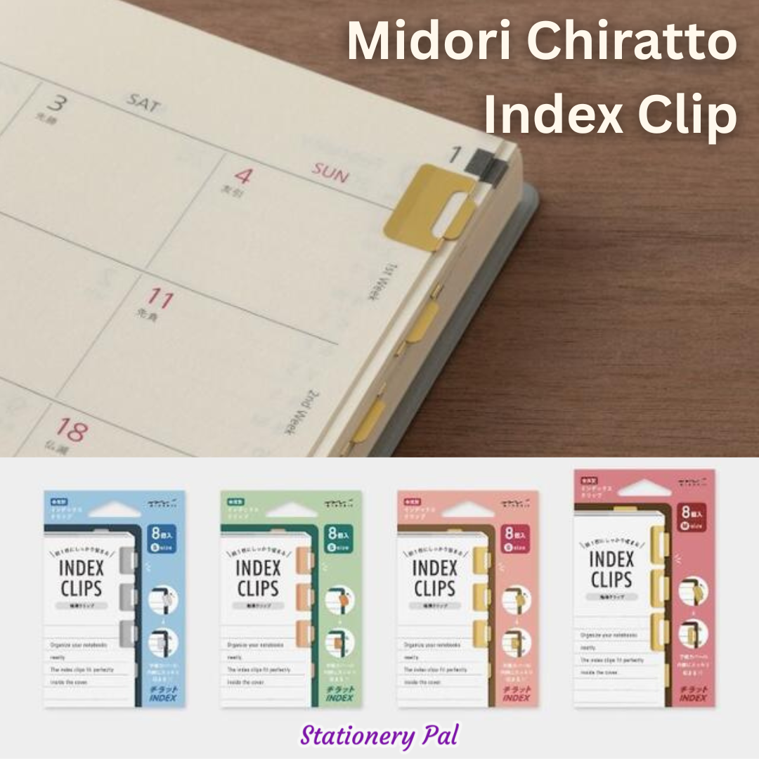 Midori Chiratto Index Clip: Tiny Metal Tabs for Neat Planners ...