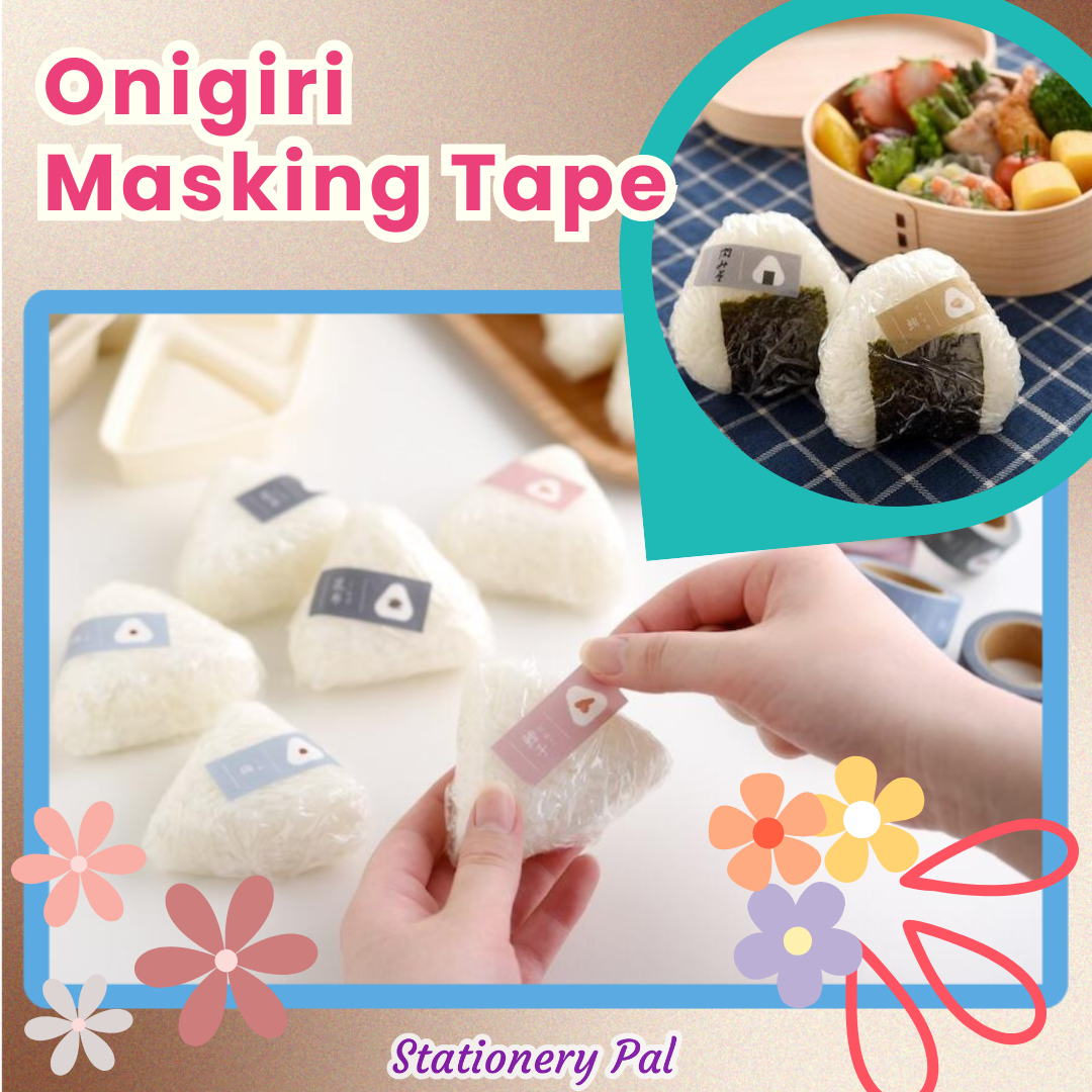 Onigiri Masking Tape Makes Bento Labeling So Easy! – Stationery Pal