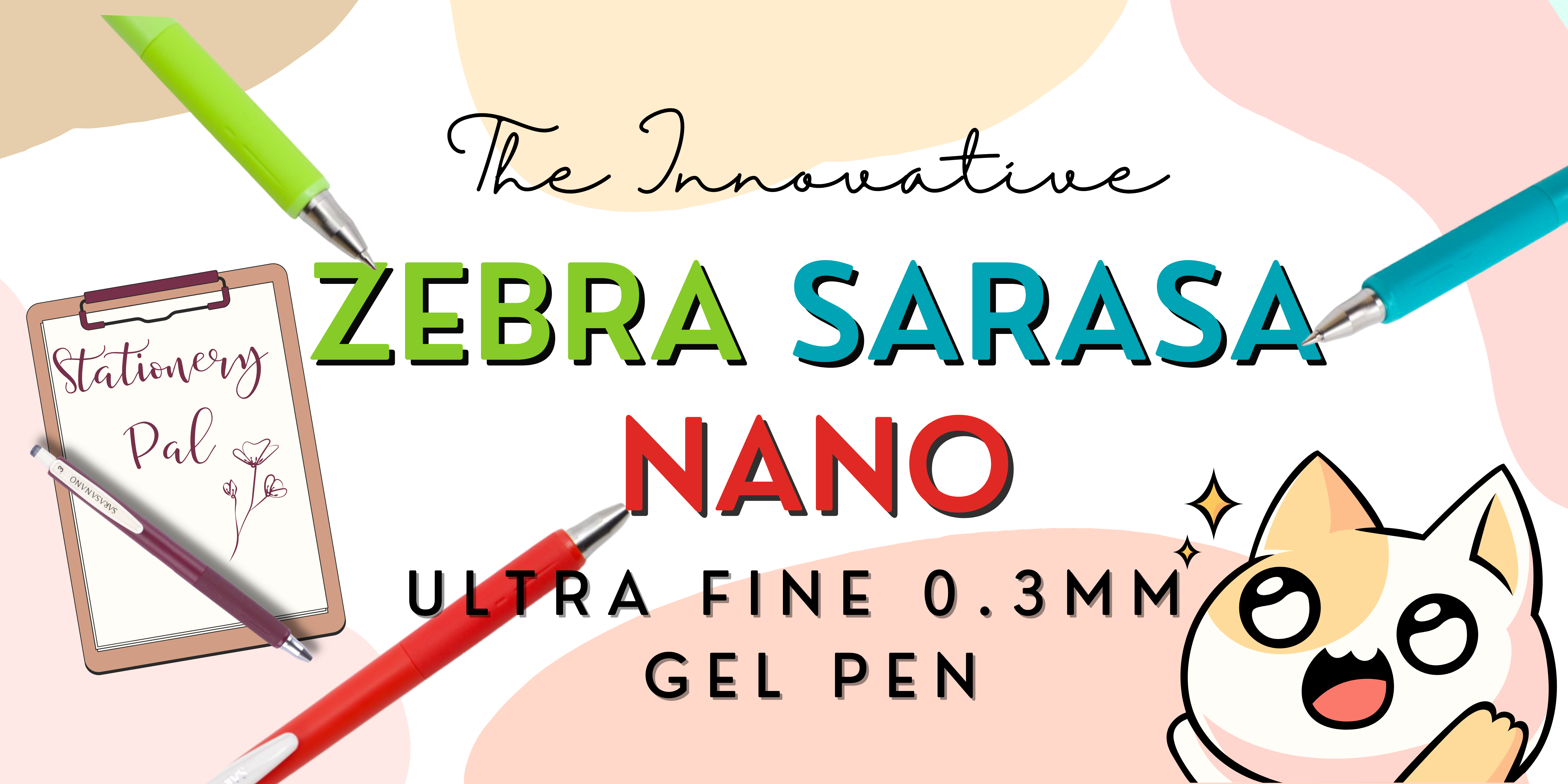 The Innovative Zebra Sarasa Nano 0.3mm – Stationery Pal