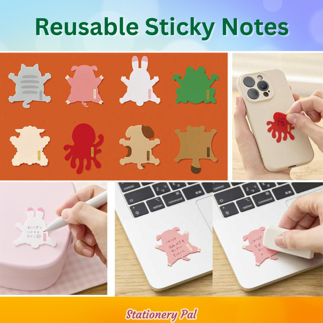 Reusable Sticky Notes That Look Like Cute Animals – Stationery Pal