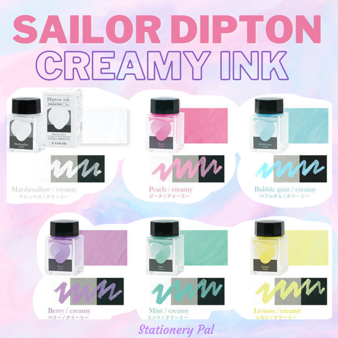Sailor Dipton Creamy Ink: Bold Colors That Pop on Dark Paper ...