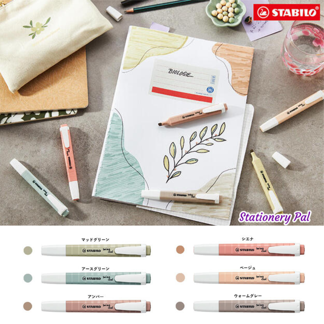 STABILO Swing Cool Nature Colors: Soft and Stylish Highlighters ...