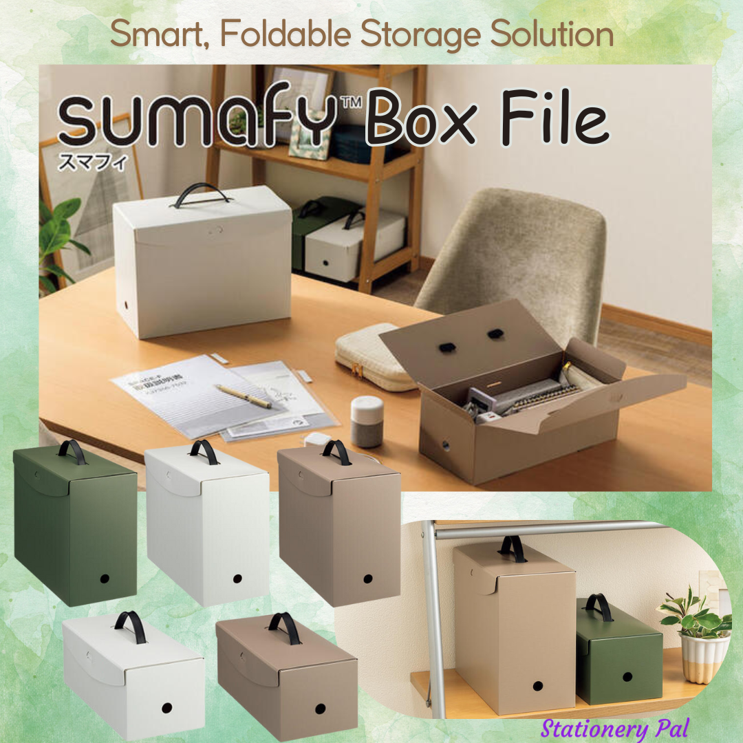 New “Sumafy” Box File – Smart, Foldable Storage Solution – Stationery Pal