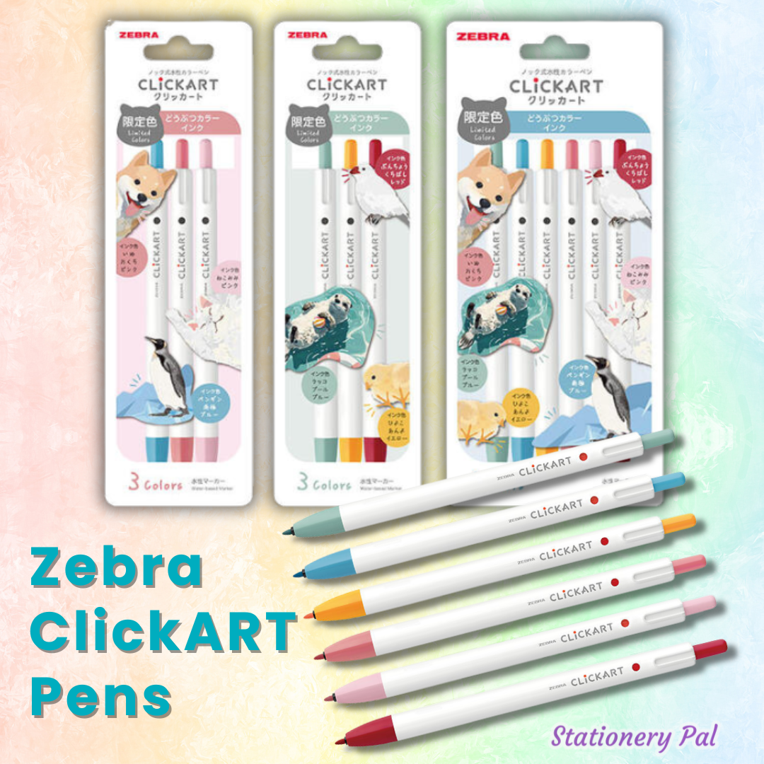 Zebra Clickart Animal Pens: Limited Edition Cuties! – Stationery Pal