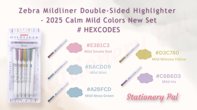 😍Brighten Your Notes! Free Zebra Mildliner Hex Codes for the 2025 Calm ...