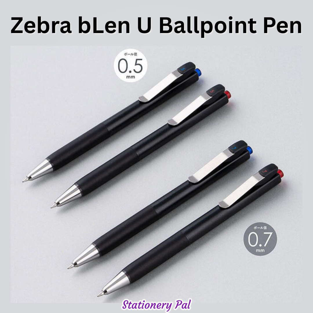 Zebra bLen U Ballpoint Pen: New Red and Blue Ink Release – Stationery Pal
