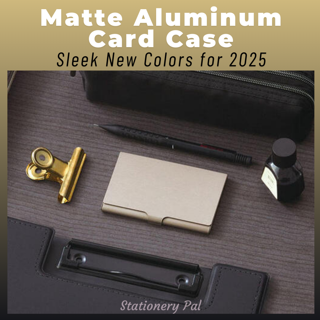 Matte Aluminum Card Case – Sleek New Colors for 2025 – Stationery Pal