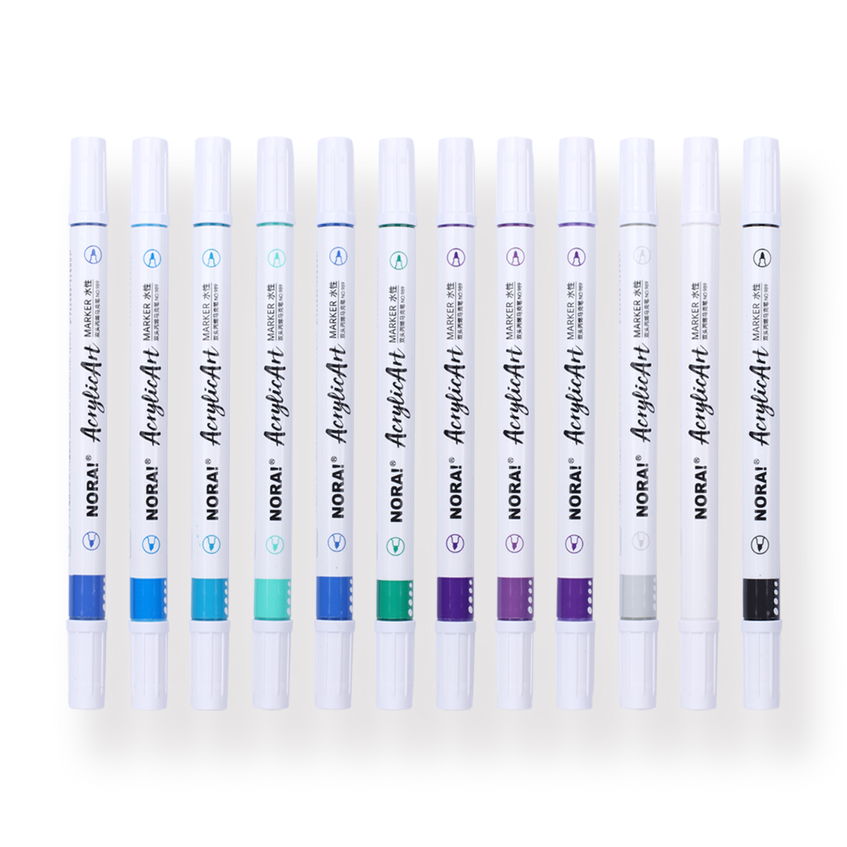 Double-Sided Acrylic Pen Marker - Set of 24 – Stationery Pal