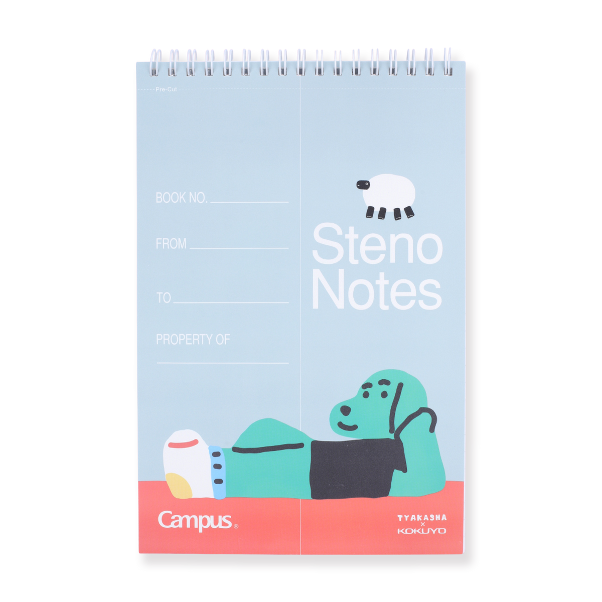 Kokuyo Campus x Tyakasha Steno Notes - A5 - 8 mm Ruled - Sheep ...