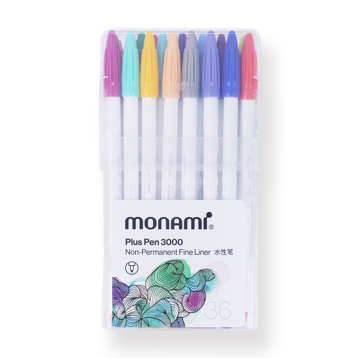 Monami Plus Pen 3000 - 36 Colors Set - Box Set – Stationery Pal