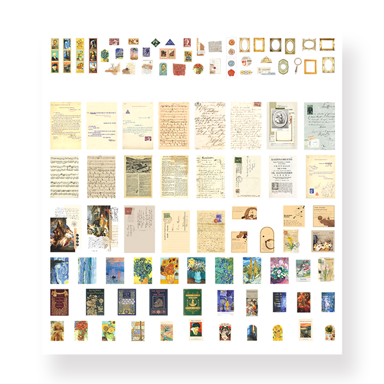Retro Vintage Stickers Collection - Letter From Painter – Stationery Pal