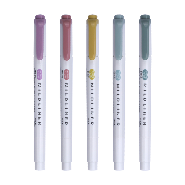Zebra Mildliner Double-Sided Highlighter - 2025 Calm Mild Colors New S ...