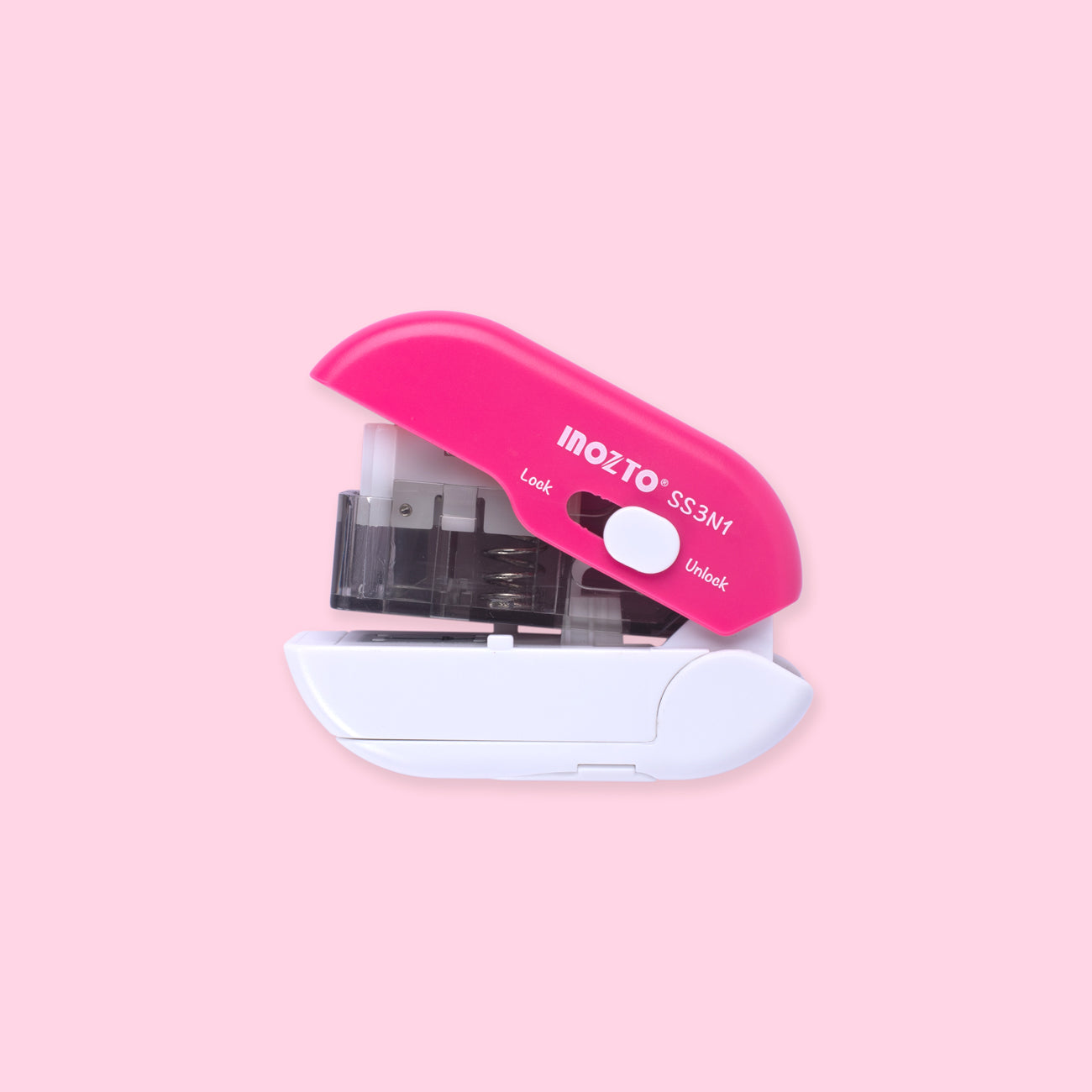 Versatile 3 in 1 Stapleless Stapler - Pink – Stationery Pal